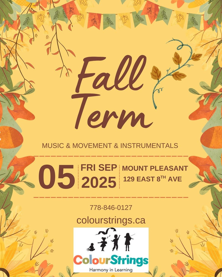 Fall Schedules and important dates – Colourstrings Conservatory of Music